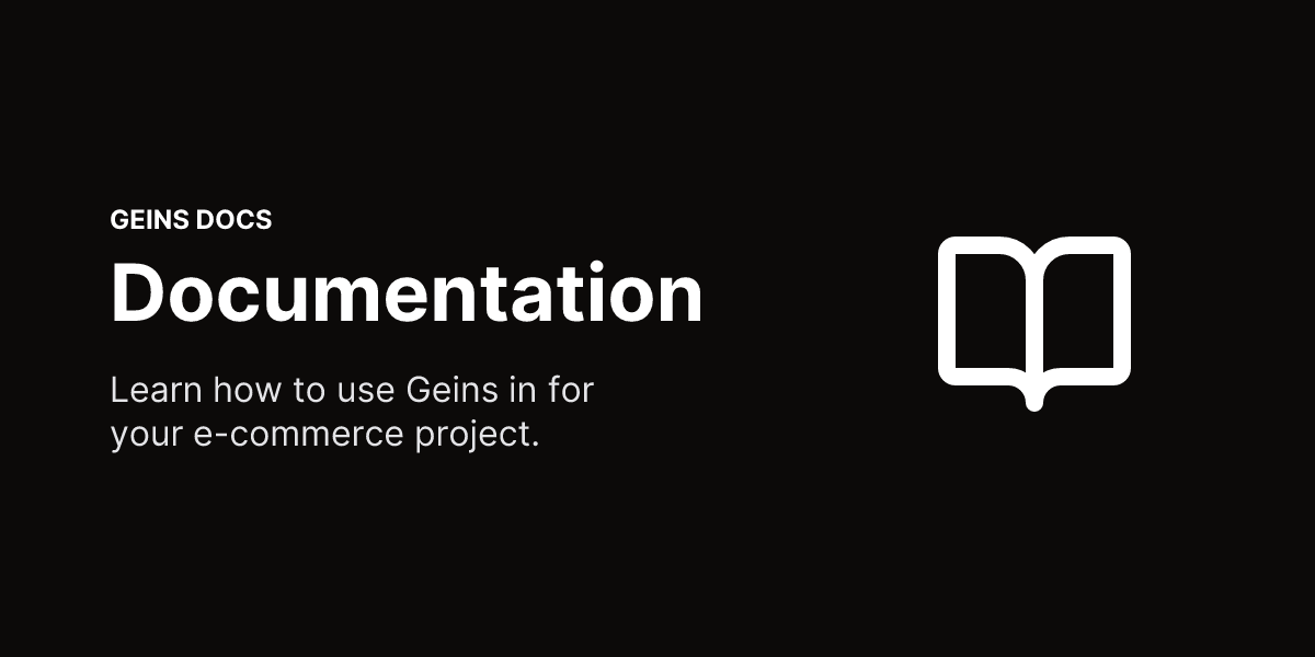 Consents in Geins Merchant Center - Geins Commerce Backend